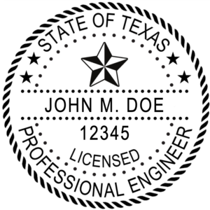 Create a Digital Texas PE Stamp Instantly - 5 File Formats